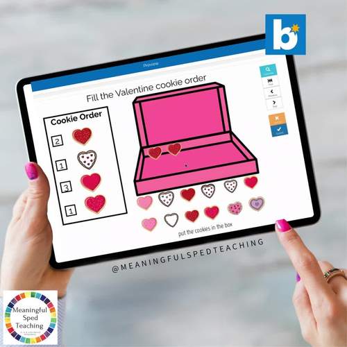 Valentine's Day Life Skills Math Counting and Inventory Cookie Order ...