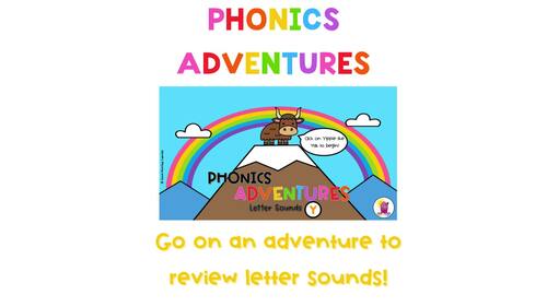 Digital Letter Sound Practice and Review Game | Phonics Adventures Y