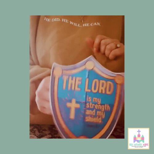 Strength and Shield Bible Craft | Psalm 28:7 Activity - David & Goliath ...