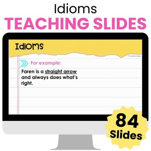 Idioms - 4th/5th Grade Grammar Teaching Slides by Jennifer Findley