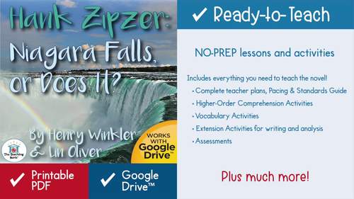 Hank Zipzer: Niagara Falls or Does It? Book Unit Novel Study | TPT