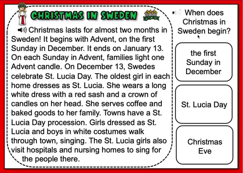 Christmas in Sweden Christmas Around the World Digital Informational ...