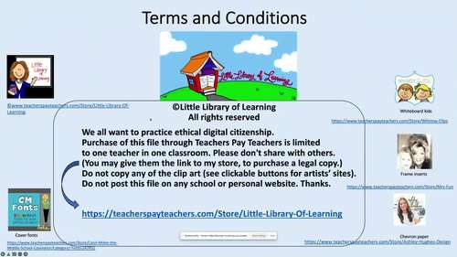 Library Skills -- Fiction Call Number Bingo in PowerPoint™ | TpT