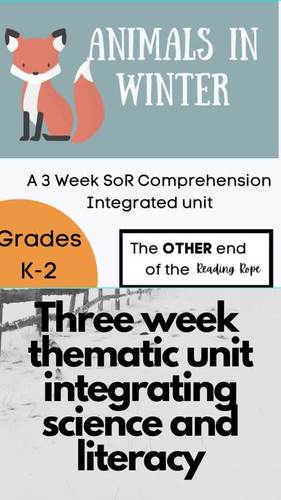 K-2 Animals in Winter - SOR Reading Comprehension Thematic Unit | TPT