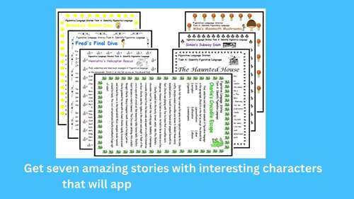 Figurative Language 7 Stories ~ Close Reading for Common Core Grades 4-8.