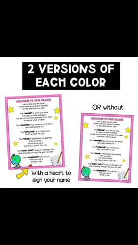 Welcome To Our Class - Back to School - Student Letter from Teacher w ...