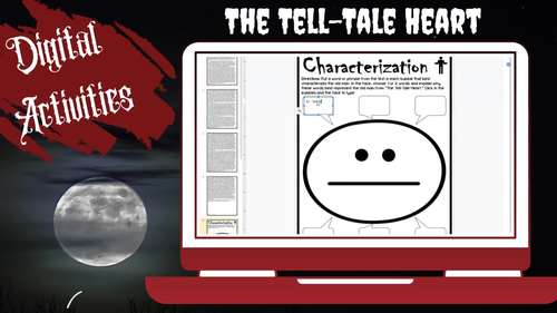 Short Story Distance Learning The Tell Tale Heart Poe Digital Activities