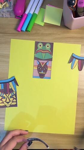 Build a Totem Pole for Native American Heritage Month Craft and Writing ...
