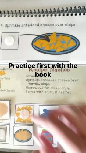 Visual Recipes for Nachos and Cheese Quesadillas for special education