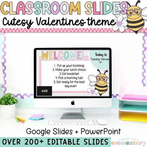 Valentine's Day Daily Slides | Cutesy Valentines Slides | Management ...