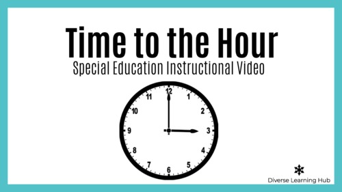 How to tell time to the hour - Special Education Instructional Video
