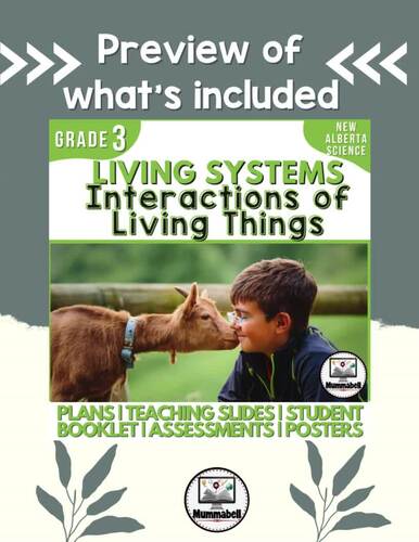 Living Systems: Interactions of Living Things - Grade 3 New Alberta ...