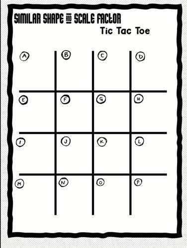 Similar Figures & Scale Drawing: Tic Tac Toe by The Mighty Mathematician