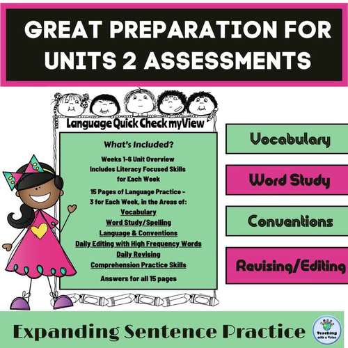 myView 5th Grade Unit 2 Weeks 1-5, Language Quick Check Homework ...