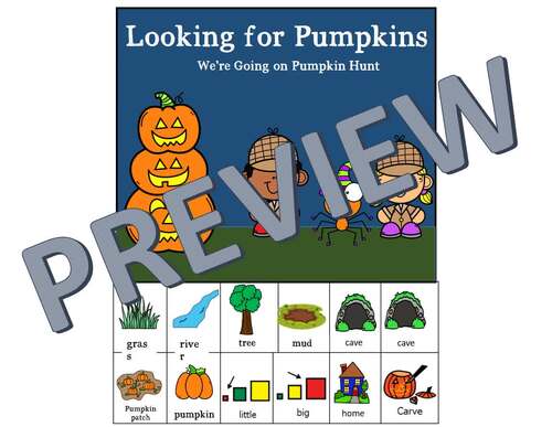 Pumpkin Adaptive Books/Unit for Autistic and Special Needs Students