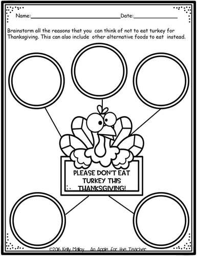 Thanksgiving Writing Opinion Please Don't Eat the Turkey Trouble