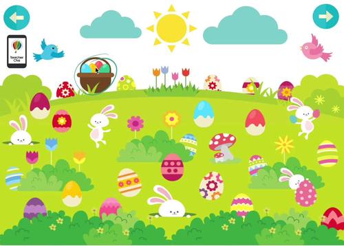 I Spy + Visual Memory: Easter Egg Hunt Edition (BOOM Cards™ Distance ...