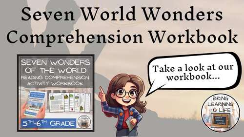 Seven Wonders of the World Reading Comprehension Workbook | 5th-6th Grade