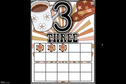 Western Coffee Shop Numbers 1-20 Posters by Julia's Colorful Classroom