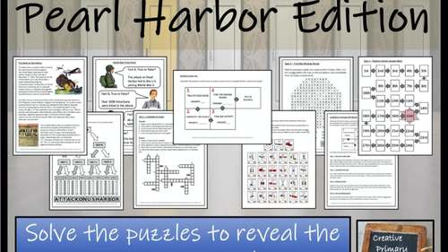 Attack on Pearl Harbor Escape Room Activity by Creative Primary Literacy