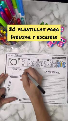 Dibujo Dirigido | Actividad de Escritura | Directed Drawing in Spanish