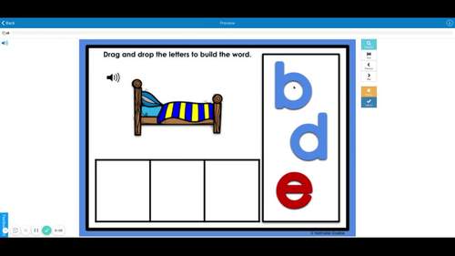 CVC Words Boom Cards™ Short Vowel E by Teach then Cheer - Nathalie Gaebe