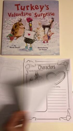 Valentines Day Turkey's Valentine Surprise by Black Girl in the Library