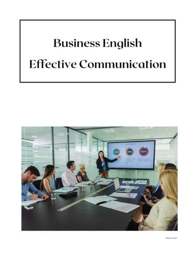 Business English: Communication - Lesson Plan by Josephine's EFL Classroom