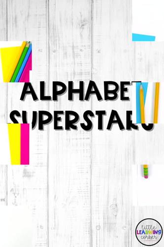 Alphabet Superstars Letters Beginning Sounds Practice Worksheets