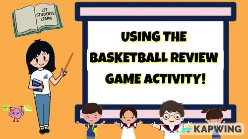 Basketball Review Game Activity Editable Template - For Math ELA ...