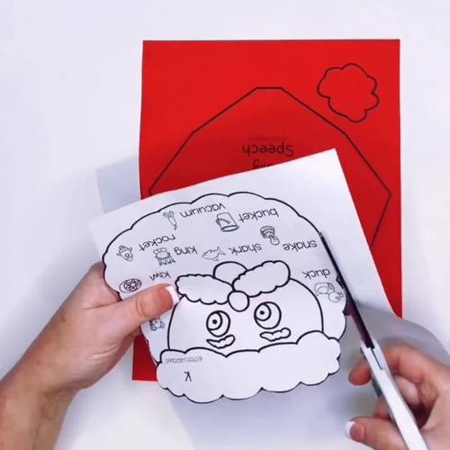 Christmas Speech Therapy Santa Craft by Speech Dreams | TPT