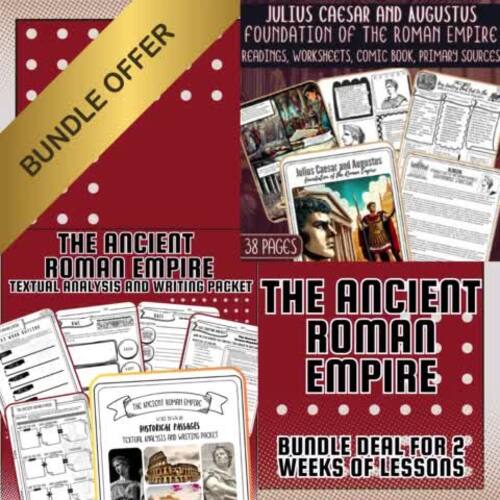 The Ancient Roman Empire Bundle Deal for 2 weeks of lessons | TPT
