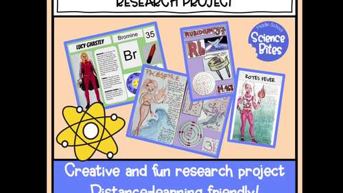 Periodic Table Project | Element Superhero Research (Grades 6–8)