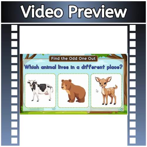 Animal Homes: Find the Odd One Out Digital Resources by Schooler's Mate