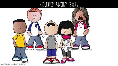 Kidlettes clip art 2017 , Angry clip art, Expressions clip art Mini