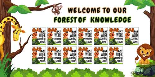 New Forest Themed Bulletin Board Decoration with GRRReat Work Coming ...