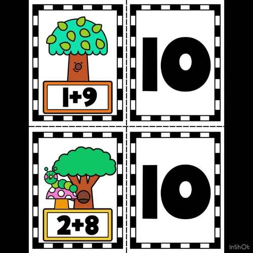 Spring Themed Addition Facts within 10 Task Cards by Serendipity Math Shop