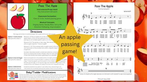 Apple Songs and Activity Collection: Game, Stretchy Band/Parachute ...