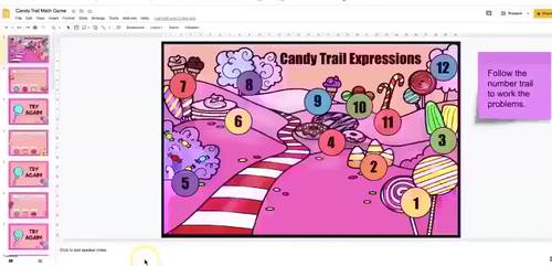 Beginning Math Expressions With Google Slides by Sweet Integrations