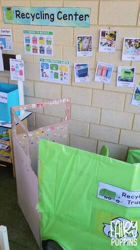 Recycling Activities | Earth Day Dramatic Play, Trash Sorting, Bulletin ...