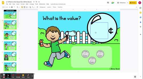 CND MONEY: What is the Value (up to 50¢): Google Slides™ by GroovyGarden