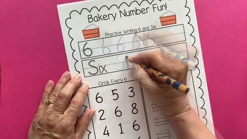 Fun at the Bakery! Math and Number Sense! by Honeycomb Printable Preschool