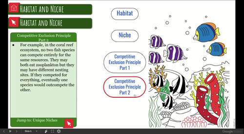 Habitats and Niches Interactive Diagram by Science With Mrs Lau | TPT