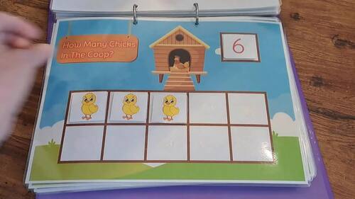 Farm Preschool Math Printable Early Maths Skills Game Counting 1-10 10 ...