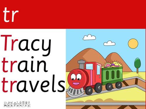 /tr/ Tracy Train Phase 4 phonics by Groovy Phonics | TPT