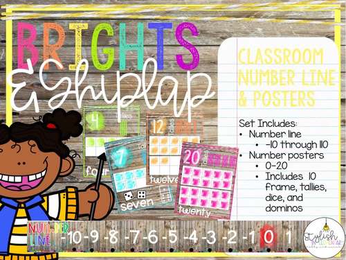 Stylish Brights and Shiplap | Number Line and Posters by Stylish In ...