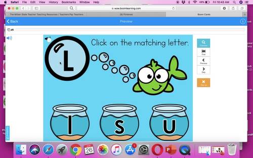 Letter Match Boom Cards™ for Distance Learning: 52 Digital Task Cards