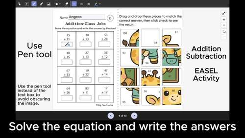 2-Digit Addition & Subtraction Worksheets to 100| Cut and Paste, Print ...
