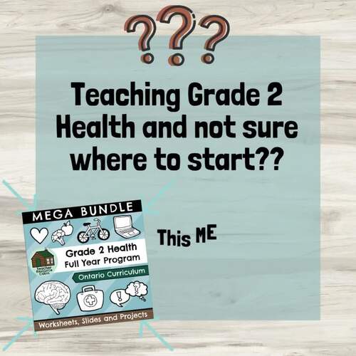 Grade 2 Ontario Health Mega Bundle (FULL YEAR) by Teacher Resource Cabin