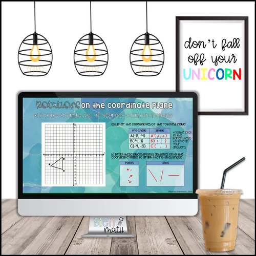 Rotations on the Coordinate Plane Digital Activity for Google Slides™